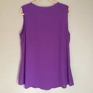 indigo Rose | Tops | Sleeveless Dressy Tank Purple Large Indigo Rose ...